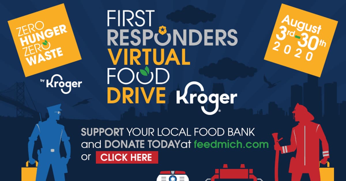 Kroger First Responders Emergency Virtual Food Drive | Gleaners ...